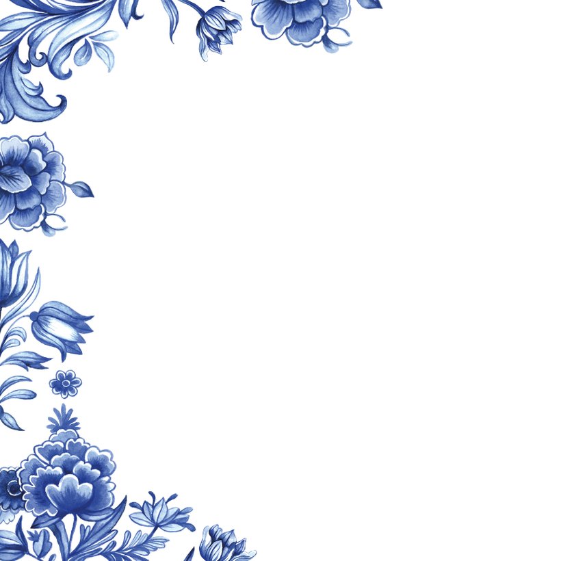 Verjaardag delfts blauw patroon | Kaartje2go