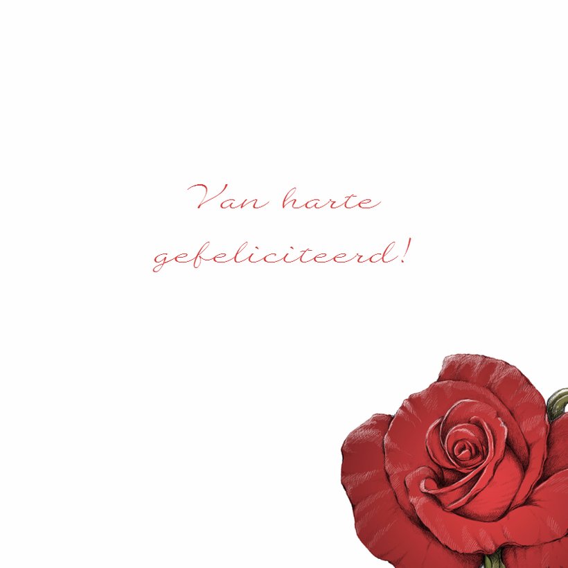 Verjaardag muis, roos, hart | Kaartje2go