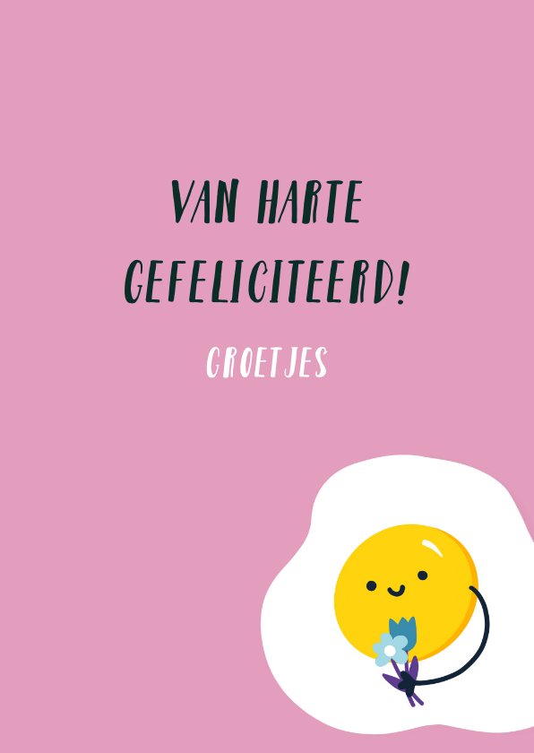 Verjaardagskaart ei, ei, ei | Kaartje2go