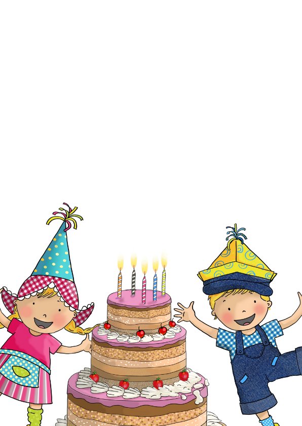 Verjaardagskaart Fien& Teun Gefeliciteerd | Kaartje2go