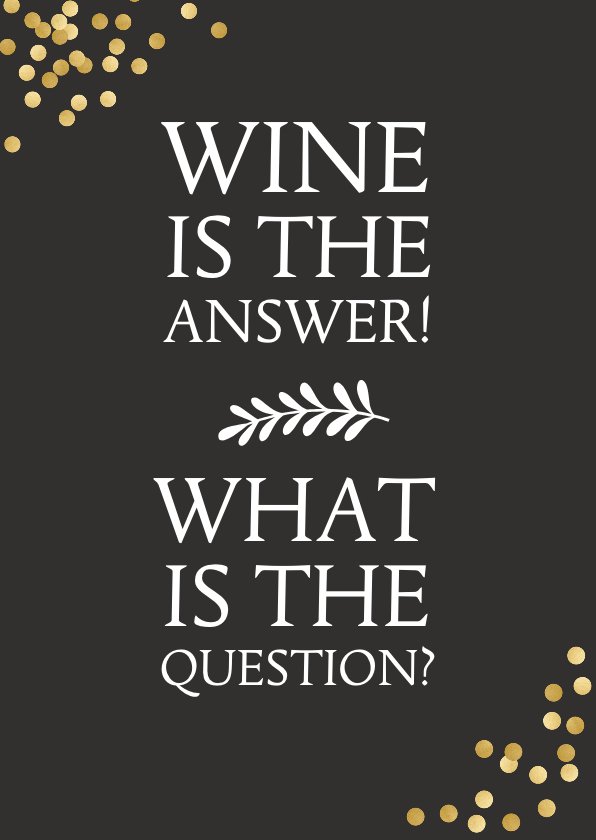 Verjaardagskaart humor met wijn | Kaartje2go