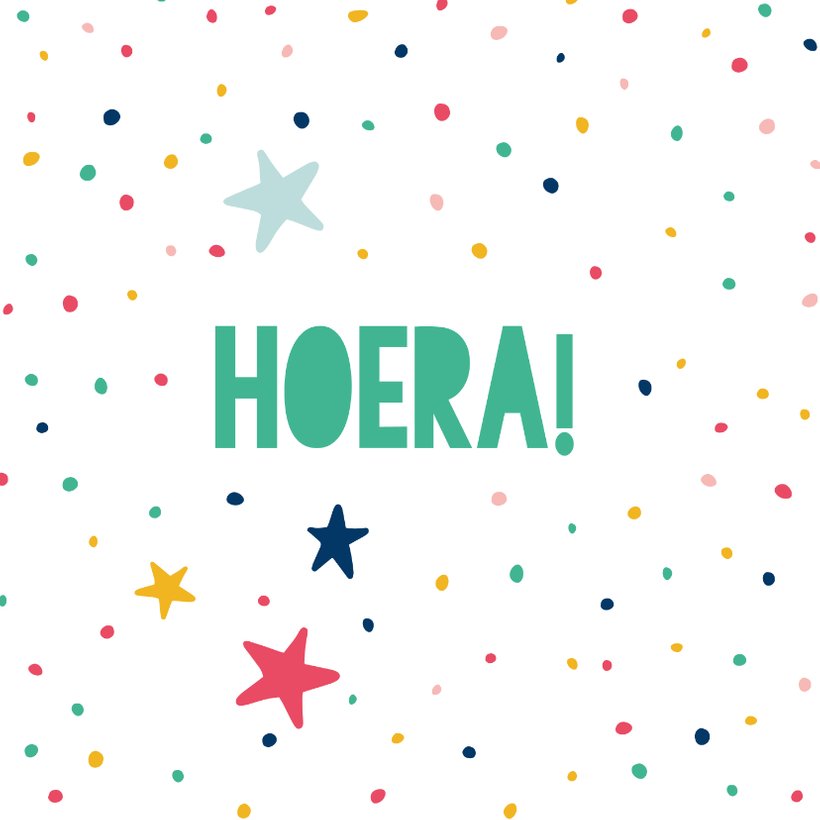 Verjaardagskaart kind- hiep hiep hoera | Kaartje2go