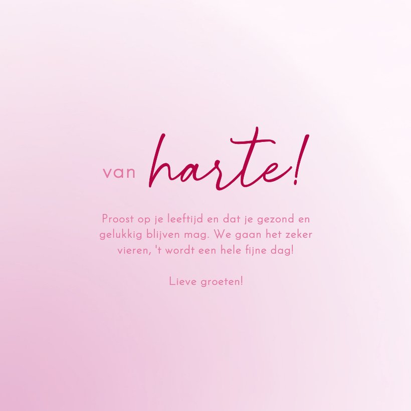 Verjaardagskaart met hart van bloemen | Kaartje2go