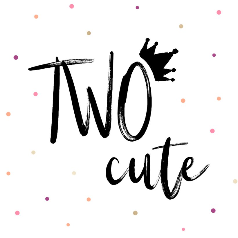 Verjaardagskaart TWO cute - Verjaardagskaarten | Kaartje2go