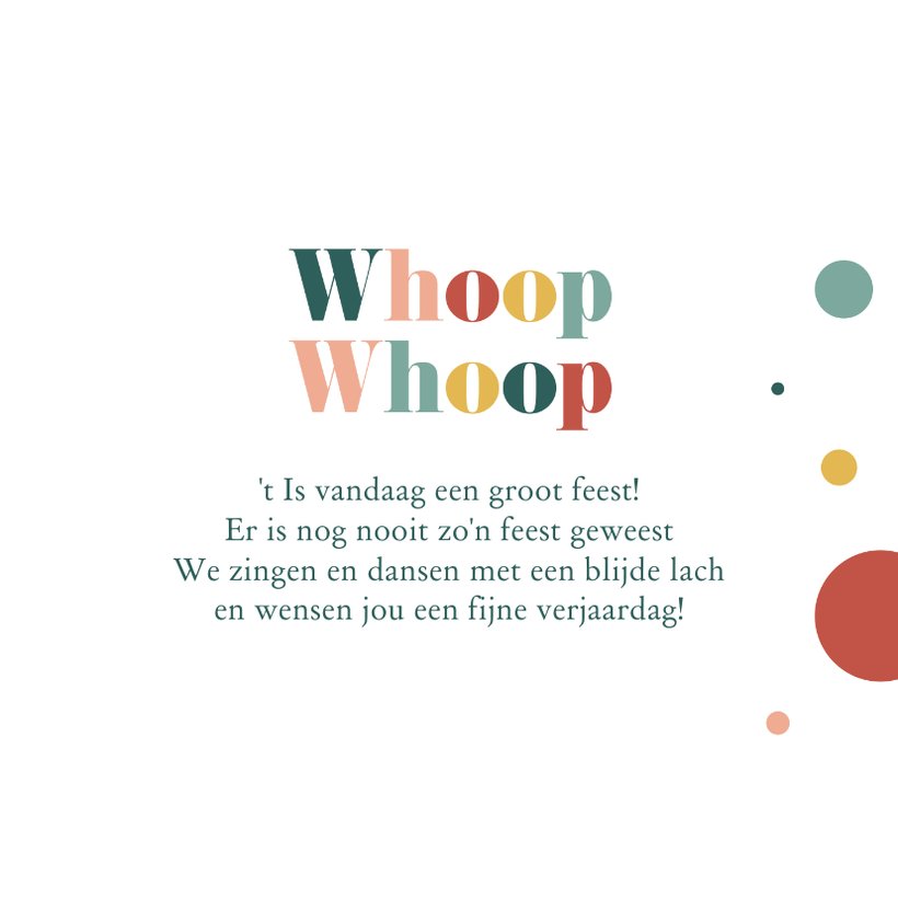 Verjaardagskaart whoop whoop | Kaartje2go