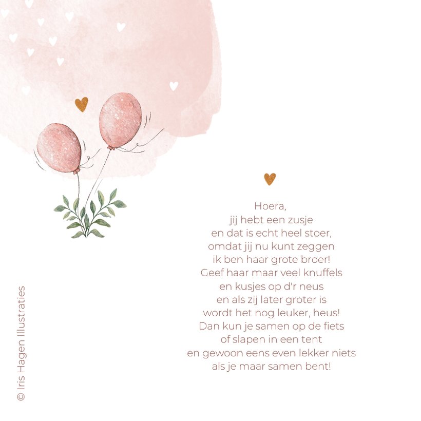 Vrolijk felicitatie kaartje zusje met | Kaartje2go