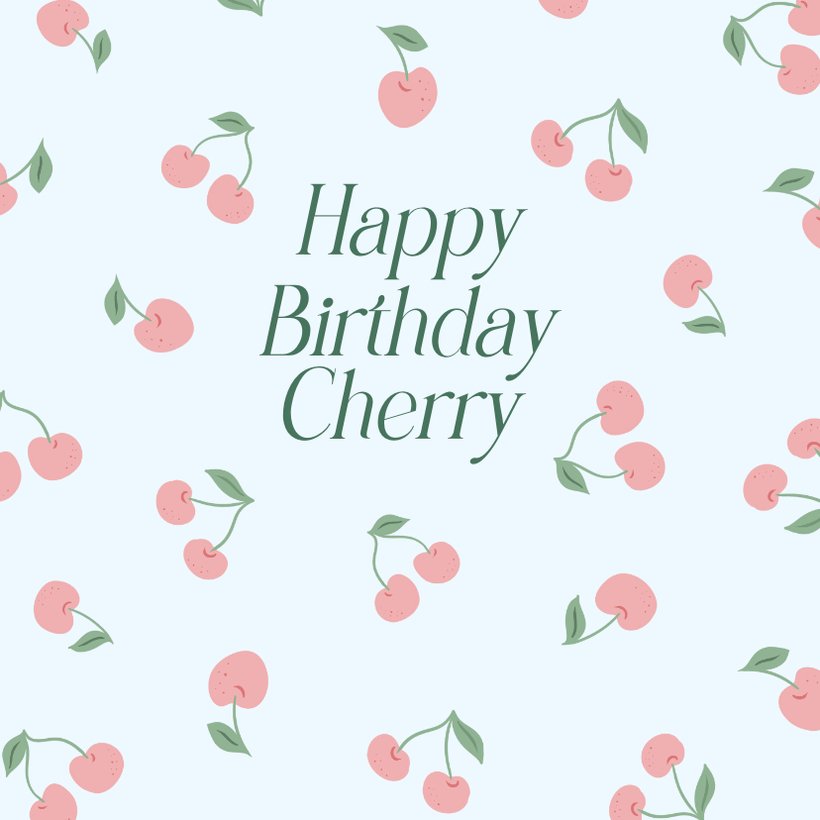 Vrolijke verjaardagskaart happy birthday cherry | Kaartje2go
