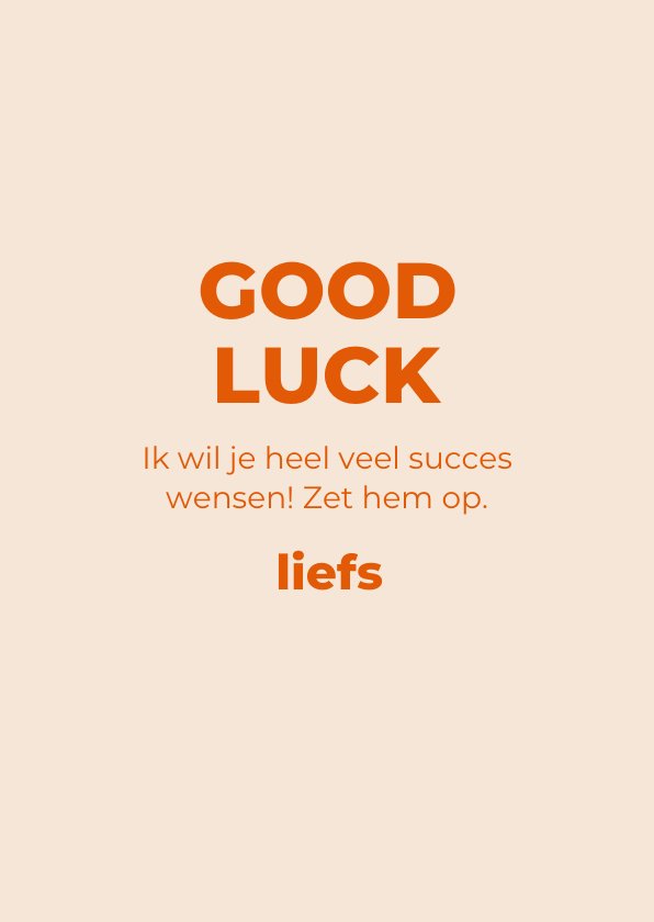 Vrolijke wenskaart met lucky cat good luck | Kaartje2go