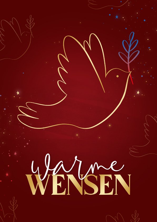 Warme wensen verschilmakers rood | Kaartje2go