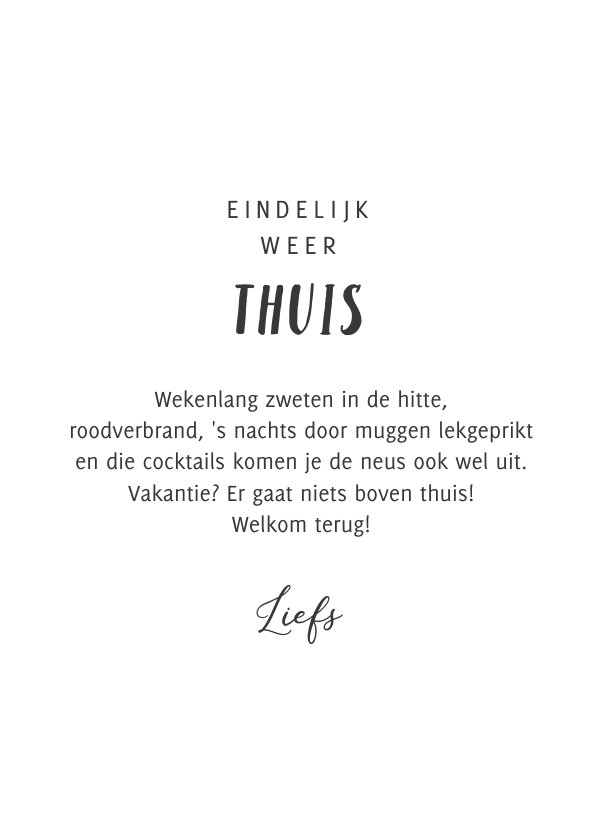 Welkom thuis kaart huisjes welcome home hartjes | Kaartje2go