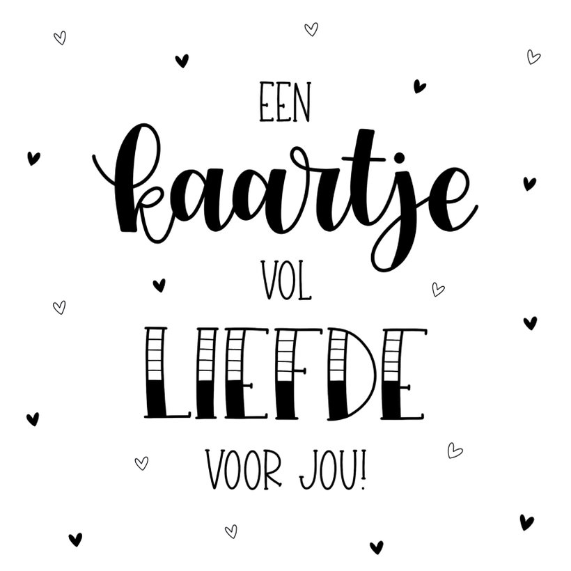 Wenskaart een kaartje vol liefde voor jou | Kaartje2go