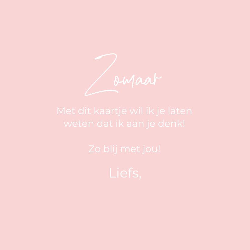 Wenskaart een lief berichtje met vlinder | Kaartje2go