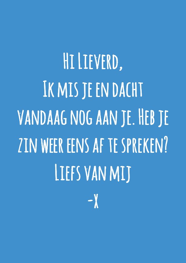 Wenskaart heb je nog een gaatje vrij | Kaartje2go