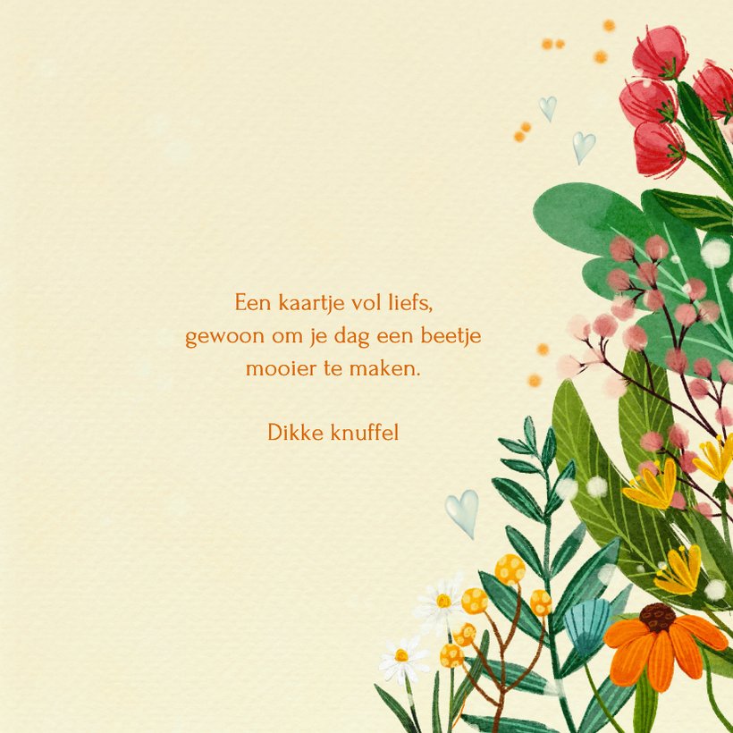Wenskaart om iemand veel liefs toe te wensen | Kaartje2go