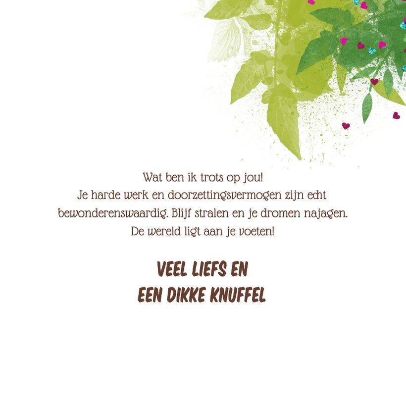 Wenskaart vrolijke aap en apetrots op jou | Kaartje2go