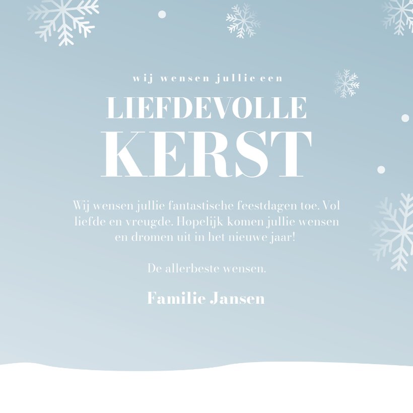 Winters kerstkaartje met vogeltjes liefdevolle | Kaartje2go