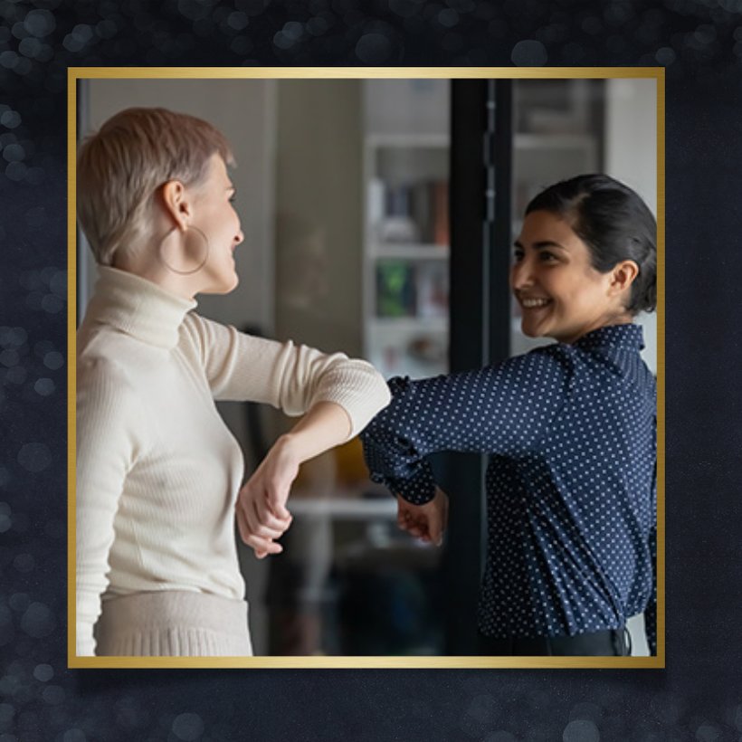 Zakelijke nieuwjaarskaart- met elkaar en voor | Kaartje2go