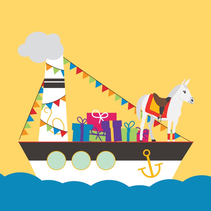 Zie ginds komt de pakjesboot van Sinterklaas | Kaartje2go Zie ginds komt de pakjesboot van Sinterklaas | Kaartje2go