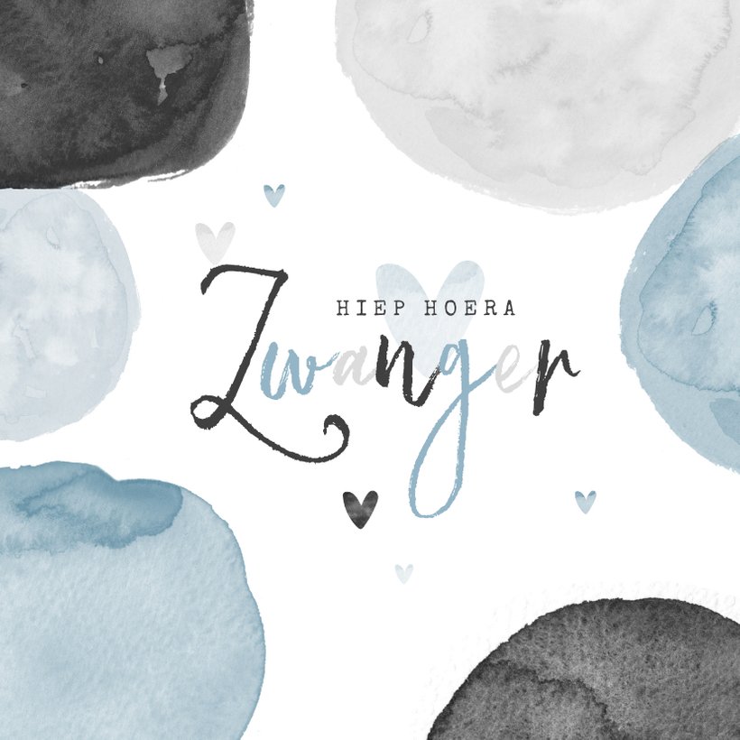 Zwangerschap felicitatiekaart jongen baby | Kaartje2go