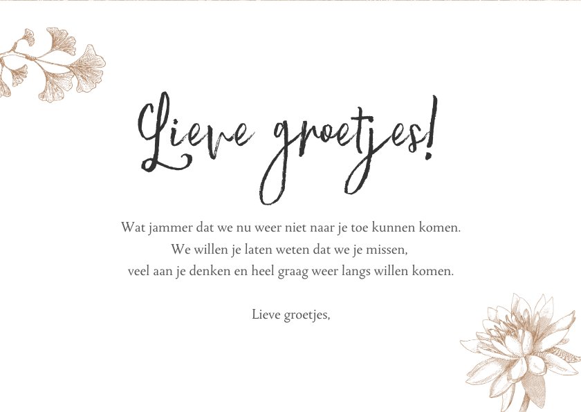 Bemoedigende zomaar kaart met veel liefs en een | Kaartje2go Bemoedigende zomaar kaart met veel liefs en een | Kaartje2go
