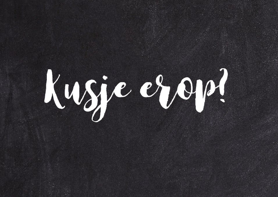 Beterschapskaart voor man met humor- kusje erop | Kaartje2go