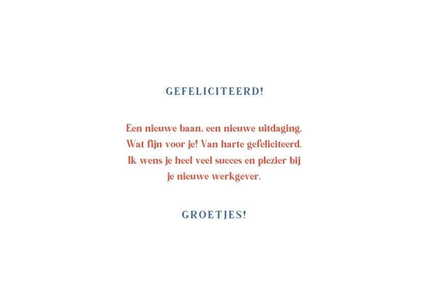 Felicitatiekaart woohoo typografisch | Kaartje2go