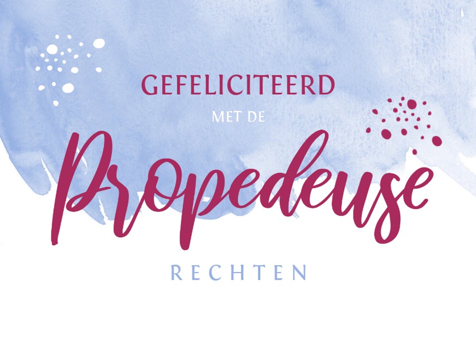 Geslaagd Propedeuse met naam studie | Kaartje2go