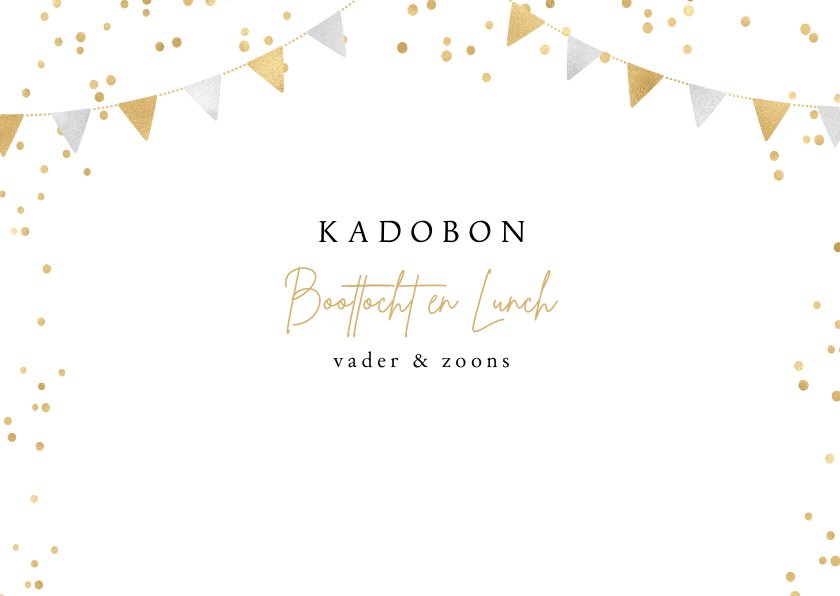 Kadobon Vaderdag stijlvolle illustratie kado's | Kaartje2go