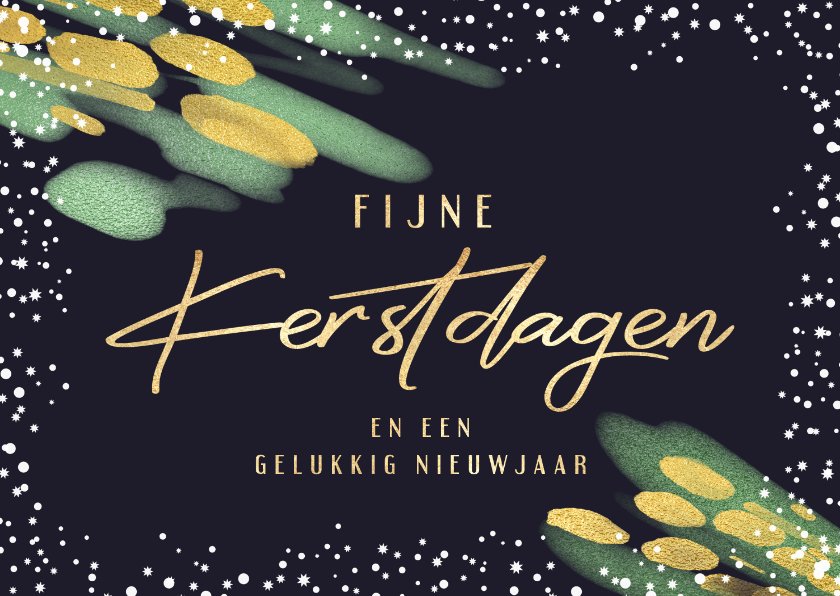 Kerstkaart Fijne Kerstdagen - Kerstkaarten | Kaartje2go
