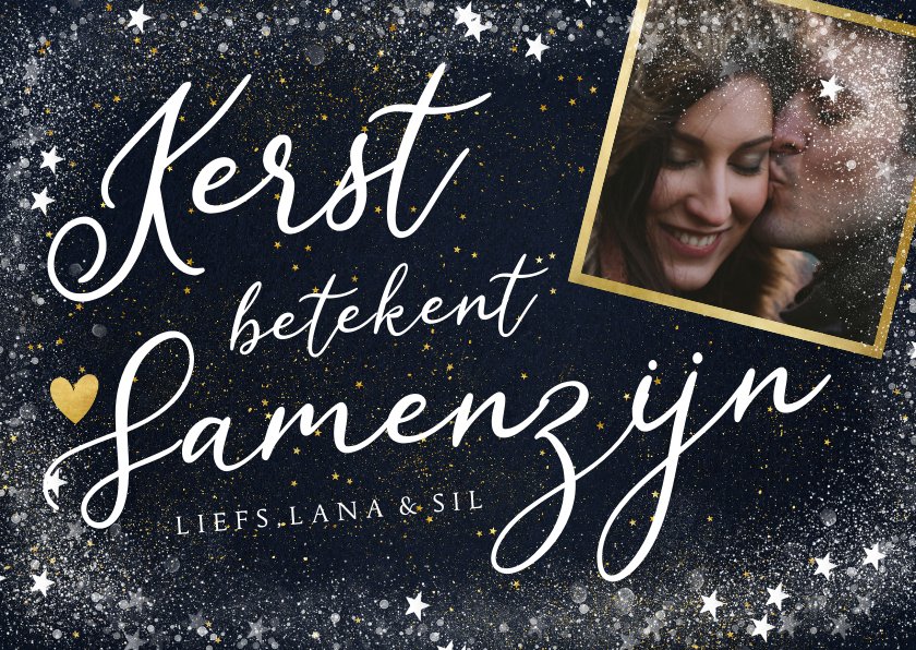 Kerstkaart kerst betekent samenzijn | Kaartje2go