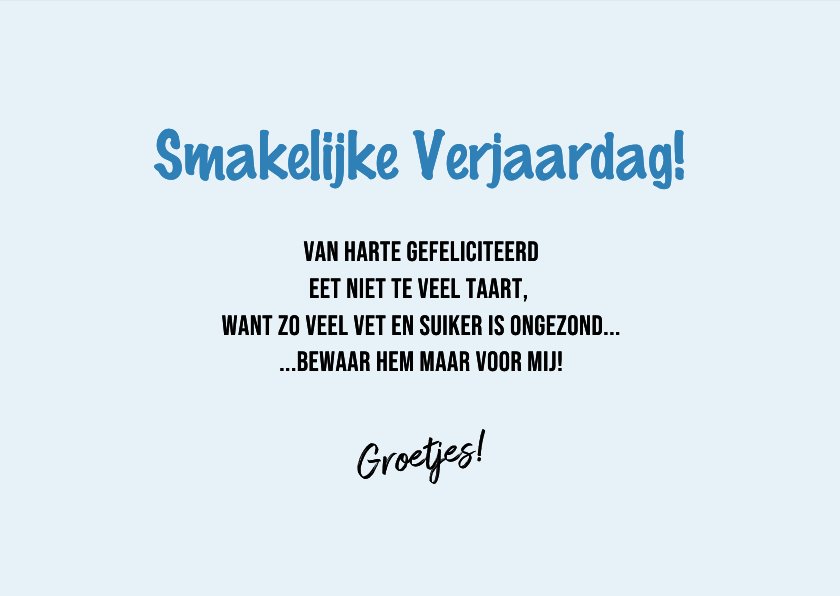 Kleurige verjaardagskaart met 14 feestende | Kaartje2go