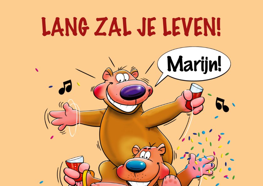 Leuke verjaardagskaart met 3 grappige beren | Kaartje2go Leuke verjaardagskaart met 3 grappige beren | Kaartje2go