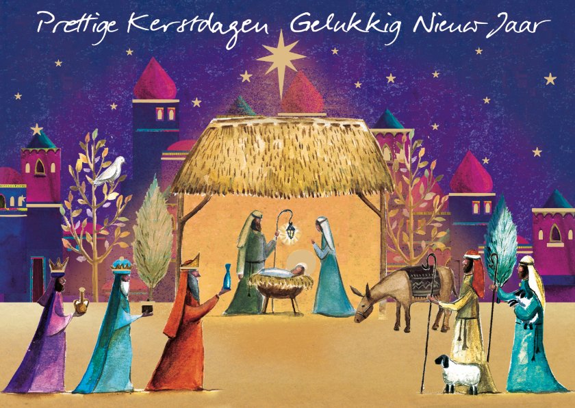 Prettige kerstdagen en gelukkig nieuw jaar | Kaartje2go