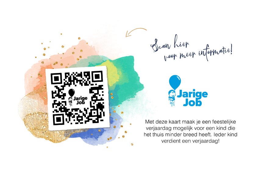 Stichting Jarige Job- GEFELICITEERD | Kaartje2go