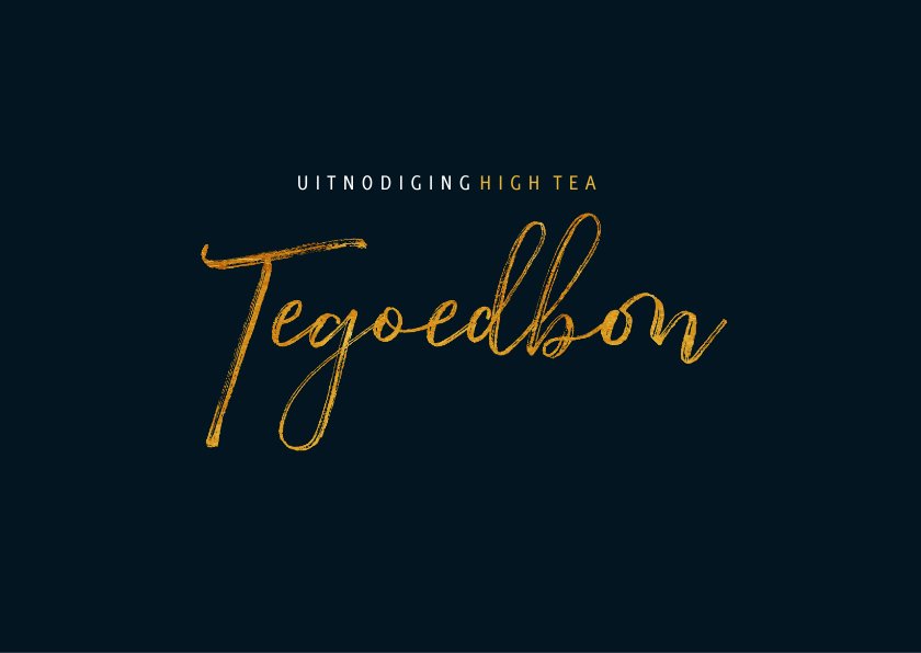 Tegoedbon High Tea met foto's en illustraties | Kaartje2go