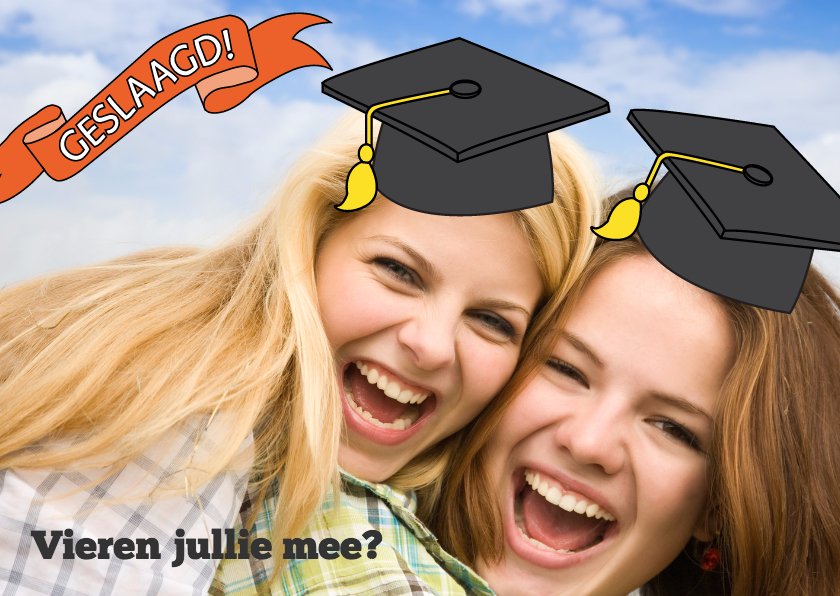 Uitnodiging Geslaagd Feestje 2 Kaartje2go