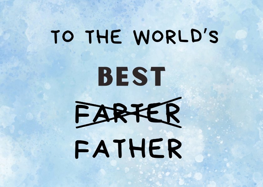 Vaderdag kaart happy farters day | Kaartje2go