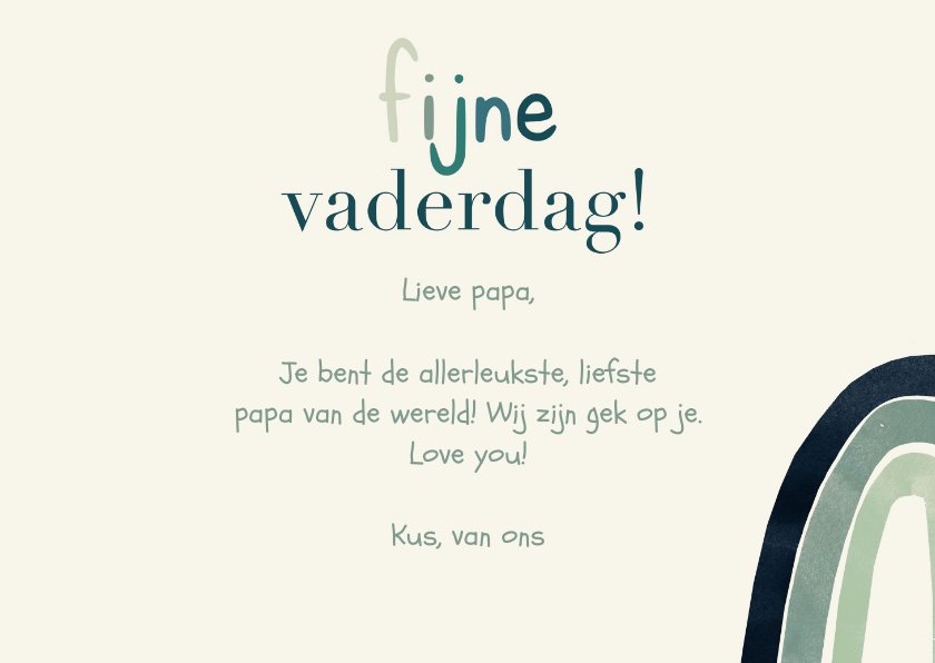 Vaderdagkaart fotocollage fijne vaderdag | Kaartje2go