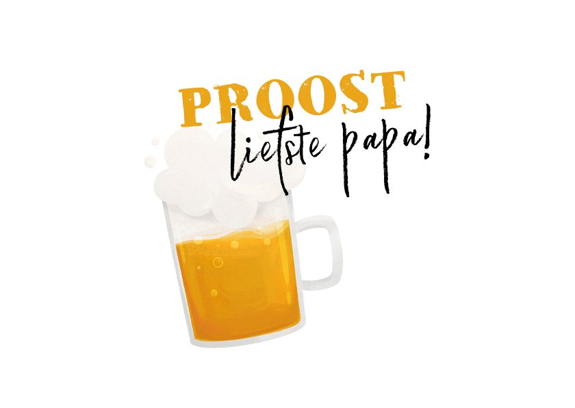 Vaderdagkaart proost bier fijne Vaderdag papa | Kaartje2go