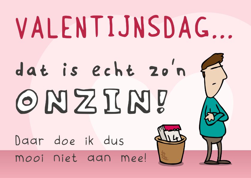 Valentijnskaart- Ik hou toch elke dag van je | Kaartje2go