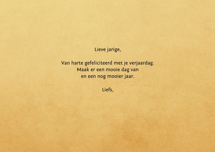 Verjaardagskaart felicitatie man met retro | Kaartje2go