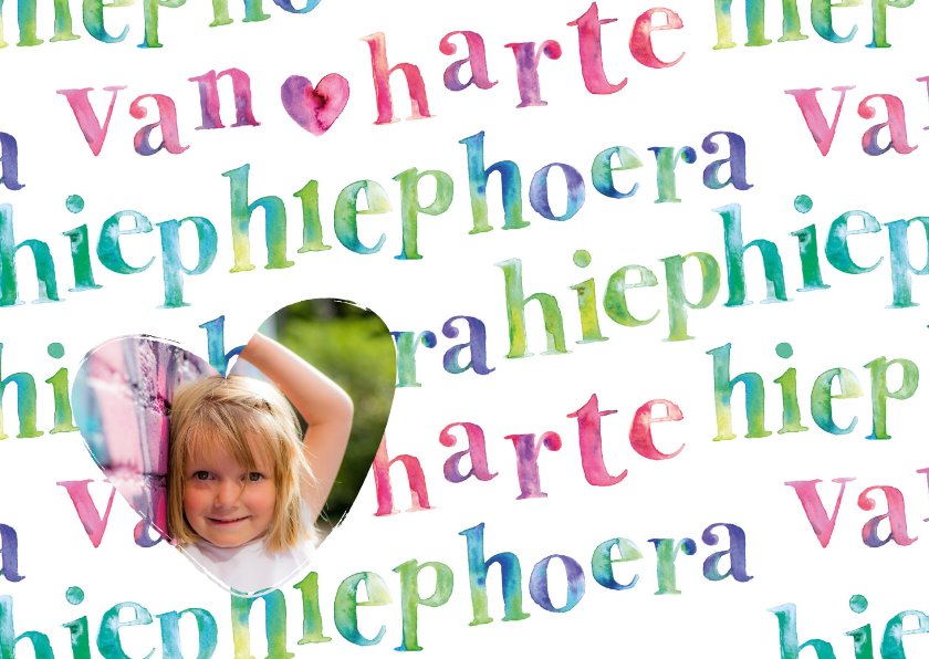 Verjaardagskaart hiep hoera met foto | Kaartje2go