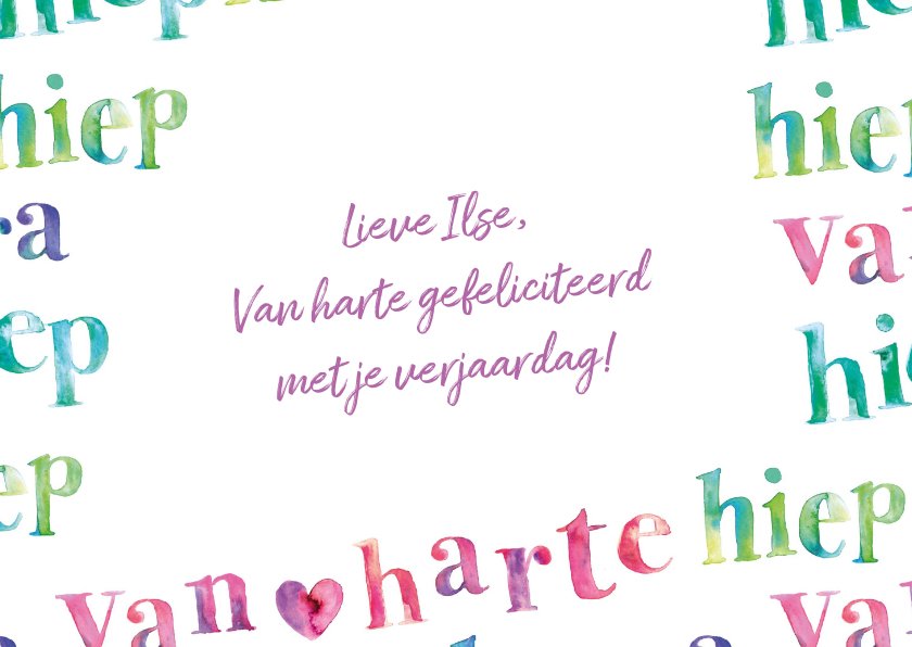 Verjaardagskaart hiep hoera met foto | Kaartje2go