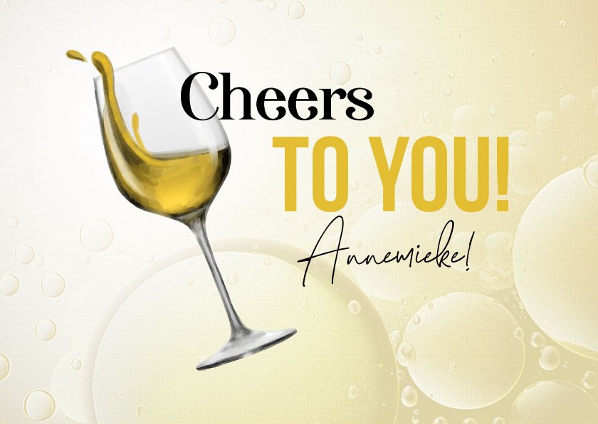 Verjaardagskaart wijn humor grappig chardonnay | Kaartje2go