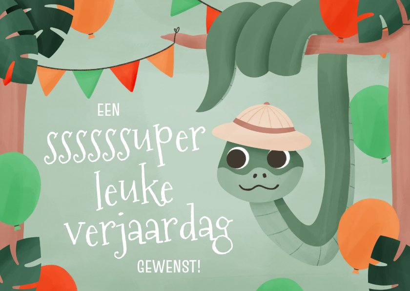 Vrolijke verjaardagskaart superleuke verjaardag | Kaartje2go