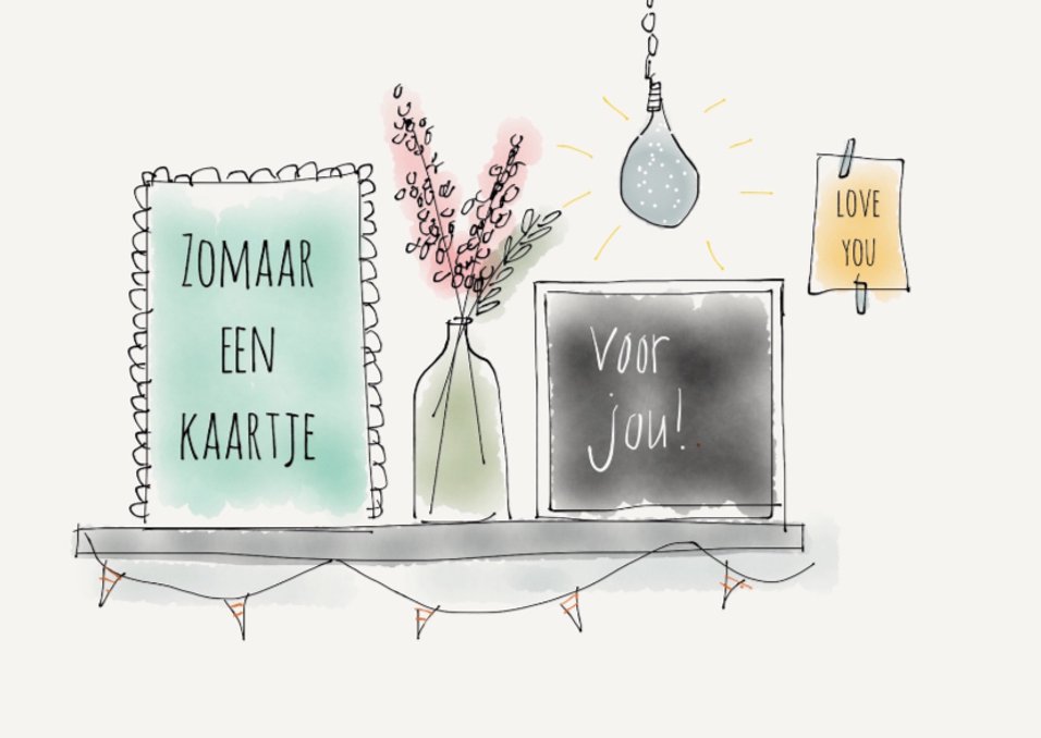 Zomaar Love You Wenskaarten Kaartje2go