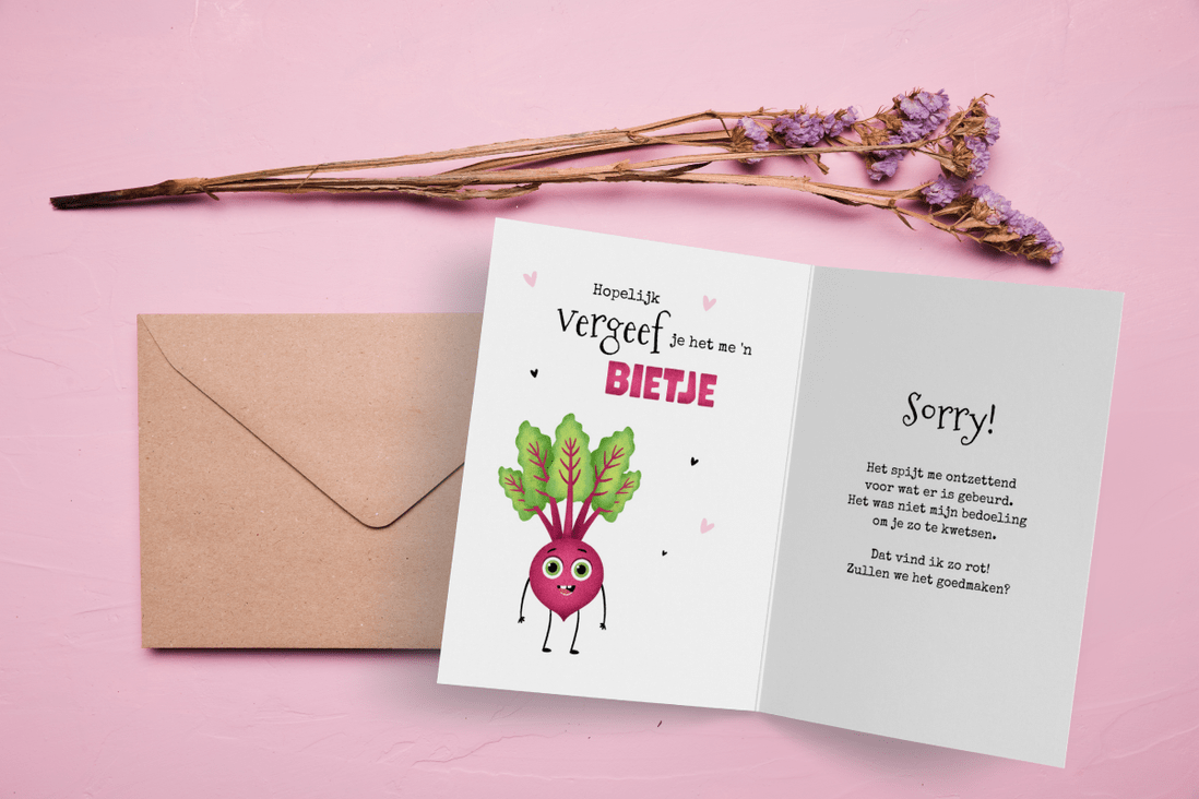 Sorry zeggen: tips voor teksten en cadeaus! | Kaartje2go