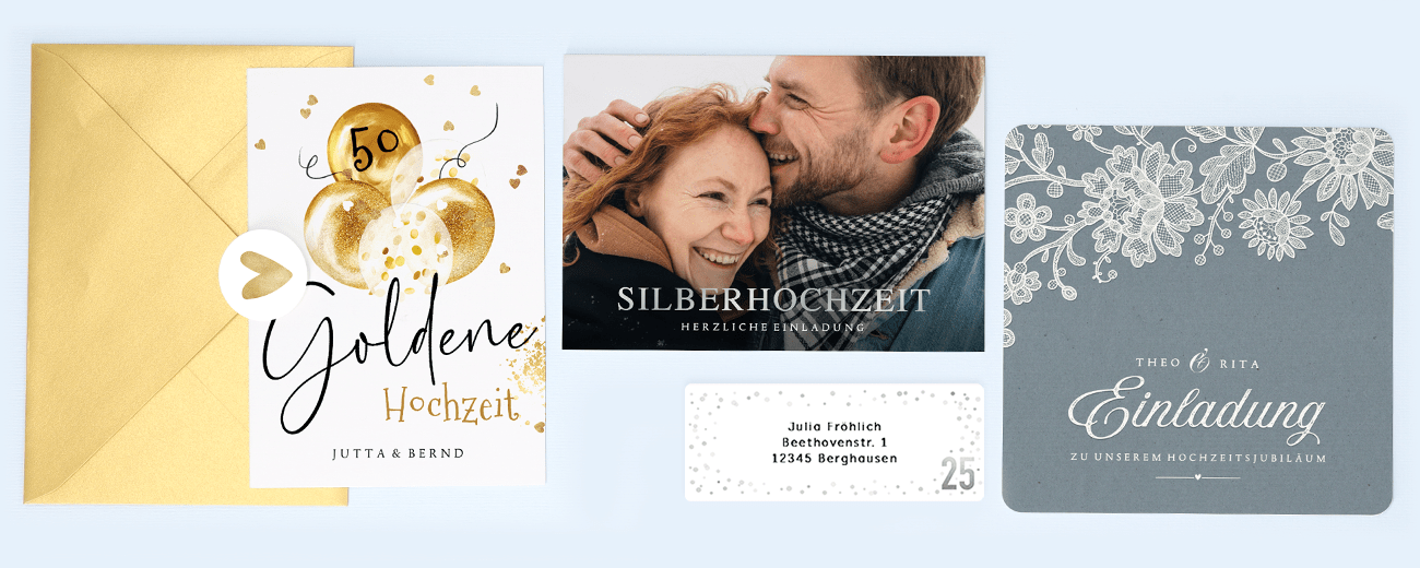 Jubiläumskarten selbst gestalten | Send a Smile