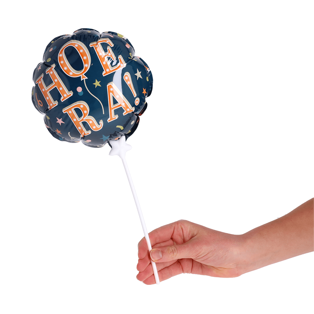 Hoera! Verstuur een felicitatie ballon + houder | Kaartje2go