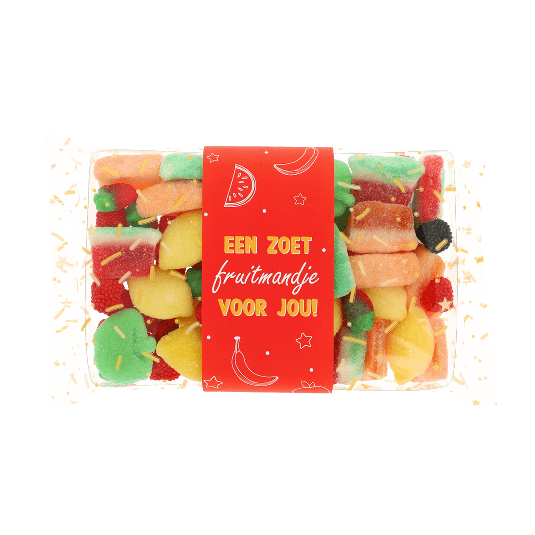 Snoepdoosje ‘Zoet fruitmandje’ | Kaartje2go